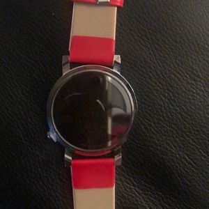 Accessories | Adult Mickey Mouse Watch Red Adjustable Band | Poshmark